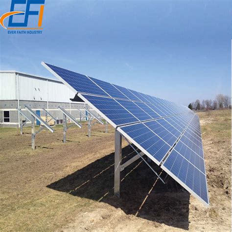 Galvanized Steel Unistrut Pv Tilt Mounting Frame Solar Support