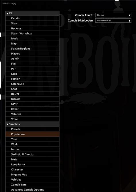 Population Sandbox Settings Missing From Admin Sandbox Options Menu