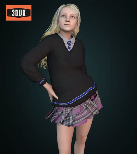 Hp Luna Lovegood For Genesis 8 Female 3d Model Rigged Cgtrader
