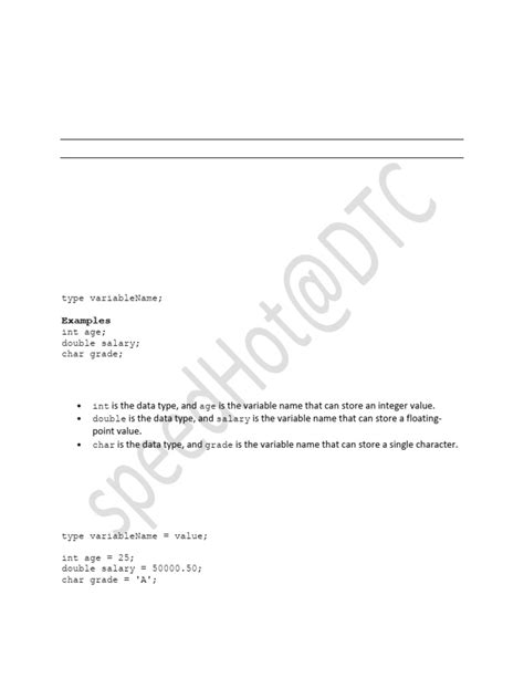 Lecture05 Unit01 Variables In C Pdf Data Type Variable Computer Science