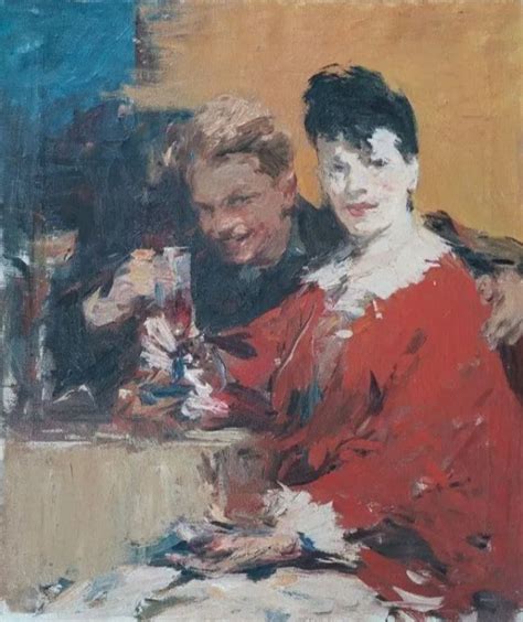 Автопортрет с женой Художники Наброски Масляная живопись