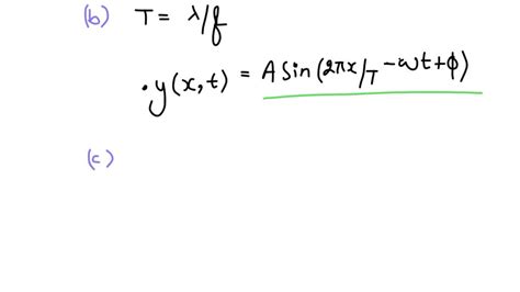 Express The Wave Function For One Dimensional Harmonic Waves In Terms Of The Following Pairs Of