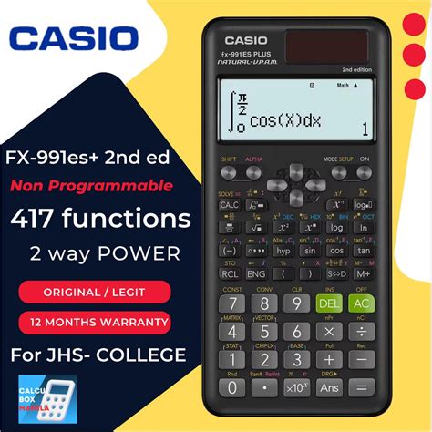 casio fx991es plus 2nd edition scientific calculators original with 12