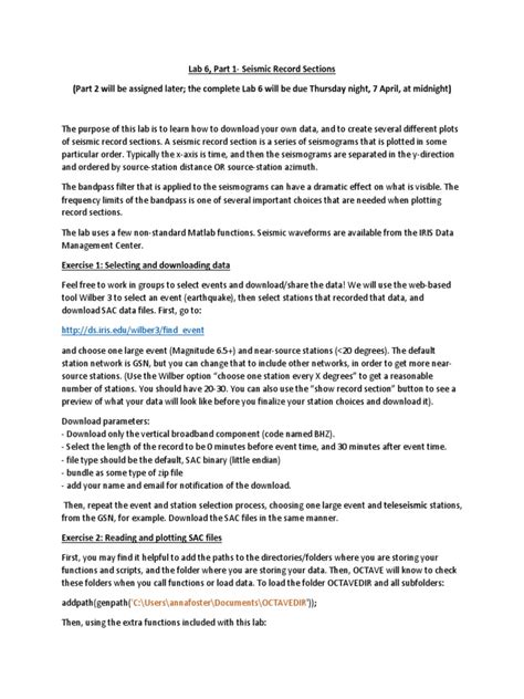 Seismic Record Section Pdf Computer File Directory Computing