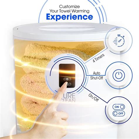 Pureclean Single Touch Towel And Blanket Warmer W Fragrant Disc Holder