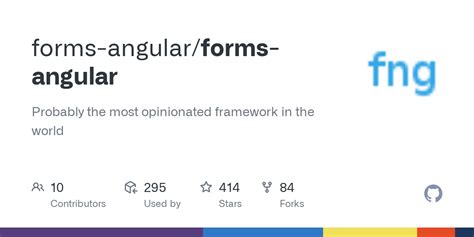 Github Forms Angularforms Angular Probably The Most Opinionated Framework In The World