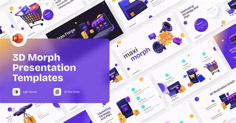 3d morph powerpoint template incl 3d and morph envato