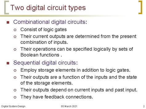 digital system design combinational logic 13 summarized from