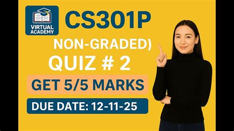 Cs301p Data Structure Non Graded Quiz 2 Youtube