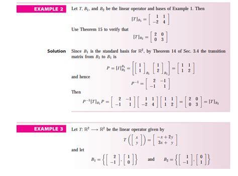 solved rix representation of the linear operator t r2 9