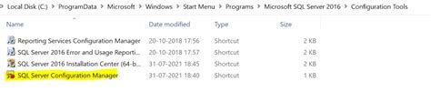 SQL Server Configuration Manager Coding Sight