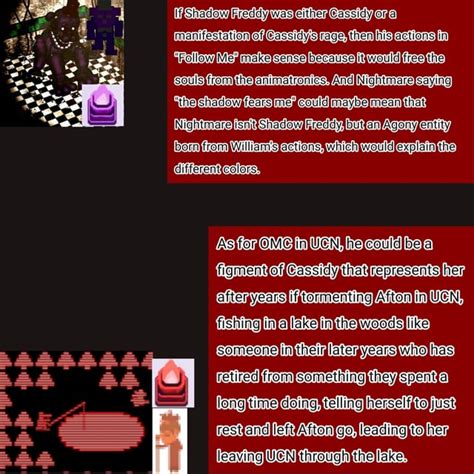 Could Cassidy Shadow Freddy And Old Man Consequences All Be One Entity R Fnaftheories