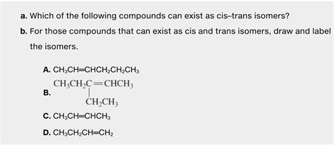 Which Of The Following Compounds Can Exist As