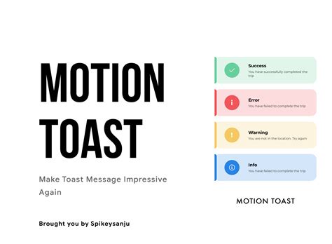 Motion Toast Library Android Kotlin By Spikey Sanju On Dribbble
