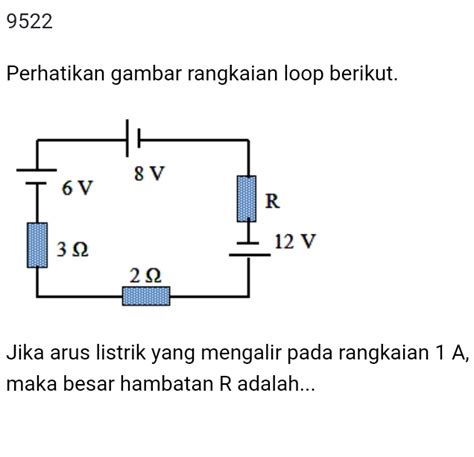 9522 Perhatikan Gambar Rangkaian Loop Berikut Studyx
