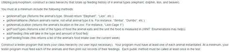 Utilizing Polymorphism Construct A Class Hierarchy