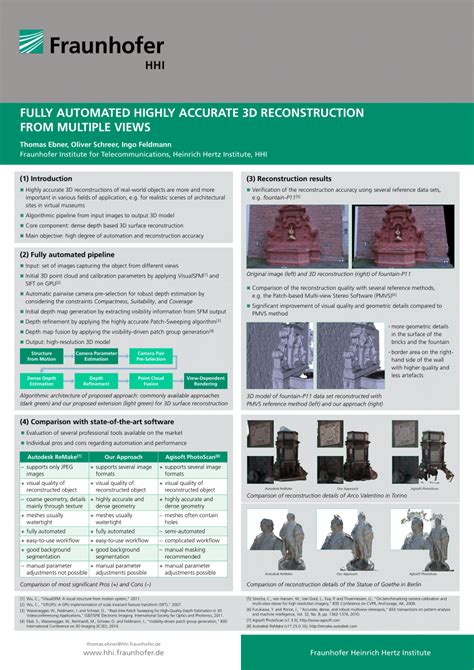 Pdf Fully Automated Highly Accurate 3d Reconstruction From Multiple Views
