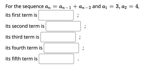 solved for the sequence an an−1 an−2 and a1 3 a2 4 its