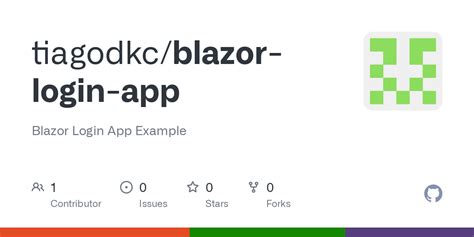 GitHub Tiagodkc Blazor Login App Blazor Login App Example
