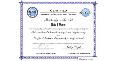 Nate Moser Csep On Linkedin Just Received My Csep For The 4th Time I