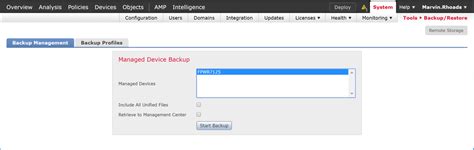 Solved Fmc Device Backup Cisco Community