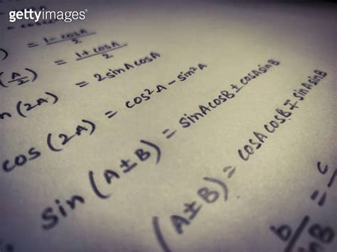 Macro Photography Of Trignometry Formula 이미지 2006847029 게티이미지뱅크