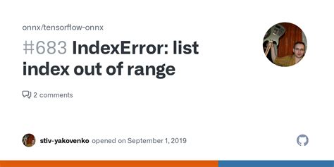 Indexerror List Index Out Of Range · Issue 683 · Onnxtensorflow Onnx · Github