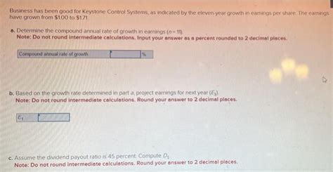 Solved Business has been good for Keystone Control Systems, | Chegg.com