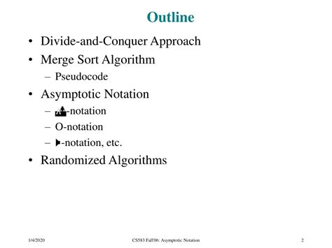 Ppt Asymptotic Notation In Algorithm Analysis Powerpoint Presentation