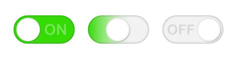 Realistic Switch Toggle Buttons On And Off Toggle Switch Buttons Switch