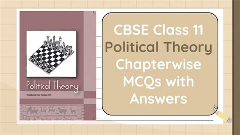 Cbse Chapterwise Mcqs For Political Theory Class 11 Ncert From The Revised Syllabus 2023 2024