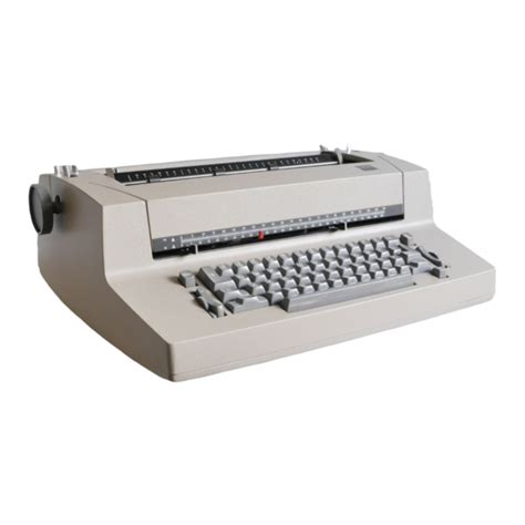 Ibm Selectric Ii Operating Instructions Manual Pdf Download Manualslib
