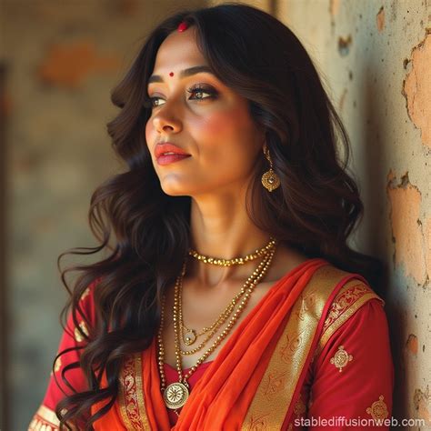 Indian Aunty Collage Photo Stable Diffusion Online