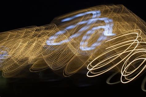 Long Camera Exposures Of Artificial Light Sources At Night Stock Image Image Of Panning Wild