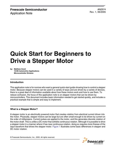 stepper motor operation and c language program code pdf