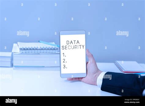 Writing Displaying Text Data Security Word Written On Confidentiality