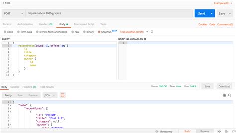 ¿cómo Enviar Una Consulta Graphql Por Cartero