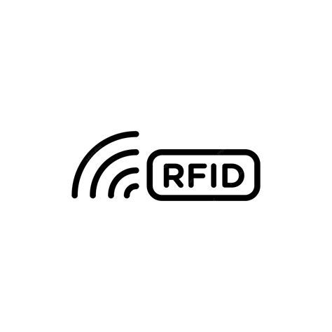 Premium Vector Rfid Line Icon Isolated On White Background