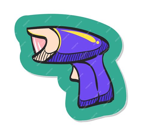 Premium Vector Hand Drawn Barcode Reader Icon In Sticker Style Vector Illustration