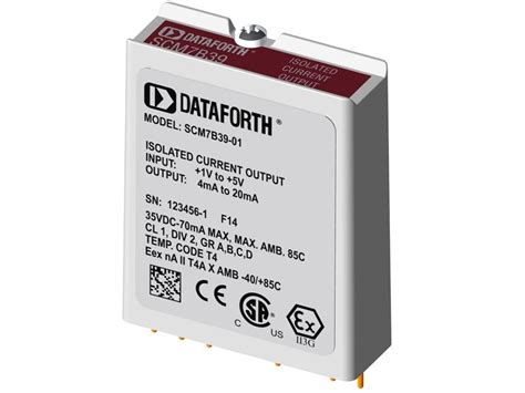 Scm7b39 03 Signal Conditionertransmitter By Dataforth