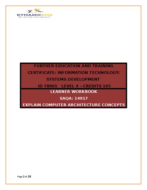 Computar Arc Tutorial Further Education And Training Certificate Information Technology