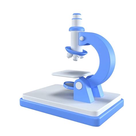 Premium Photo Rendering Blender 3d Icon Microscope Illustration