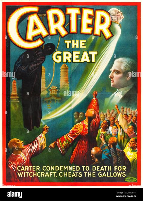 Magic Show Poster Carter Carter The Great 1926 Carter Condemned To Death For Witchcraft
