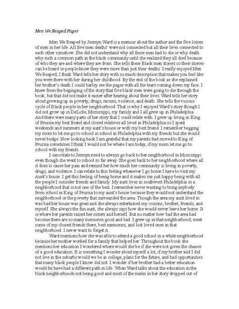 Men We Reaped Book Men We Reaped Paper Men We Reaped By Jesmyn Ward