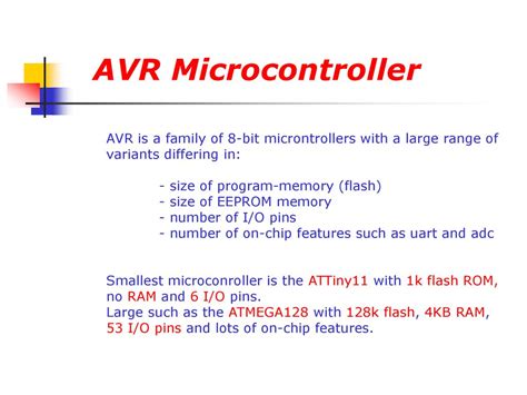 AVR Microcontrollers. - ppt download