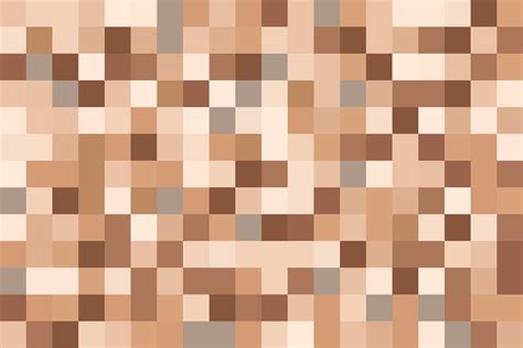 Blurred Censor Background Mosaic Pixel Nude Effect Brown Color Square Texture Vector