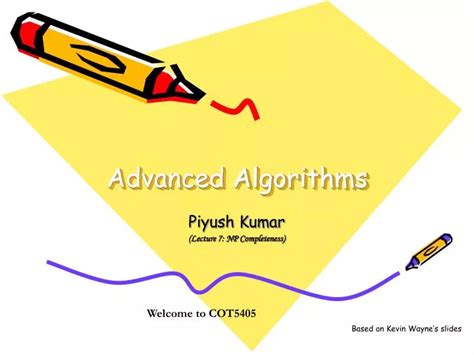 PPT Advanced Algorithms PowerPoint Presentation Free Download ID 1819876