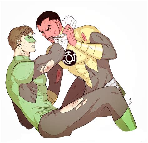 Green Lantern Hal Jordan And Sinestro Dc Comics And 1 More Drawn By
