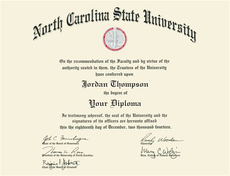 2006 North Carolina State University Diploma Hcc Prez News Halifax