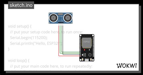 734 k kaviya ultra sonic sensor wokwi esp32 stm32 arduino simulator